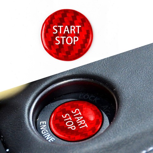 1×Carbon Fiber Engine Start-Stop Push Button Cover For NISSAN GTR R35 ...