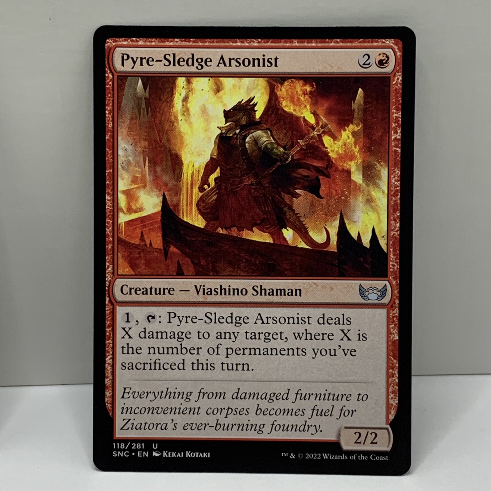 MTG Pyre-Sledge Arsonist Streets of New Capenna 118/281 Regular ...
