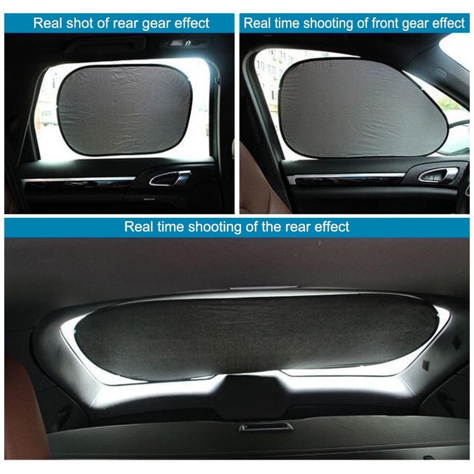 5x Sun Blocker Shade for Car - Side/Rear Window & Windshield Sunshade ...