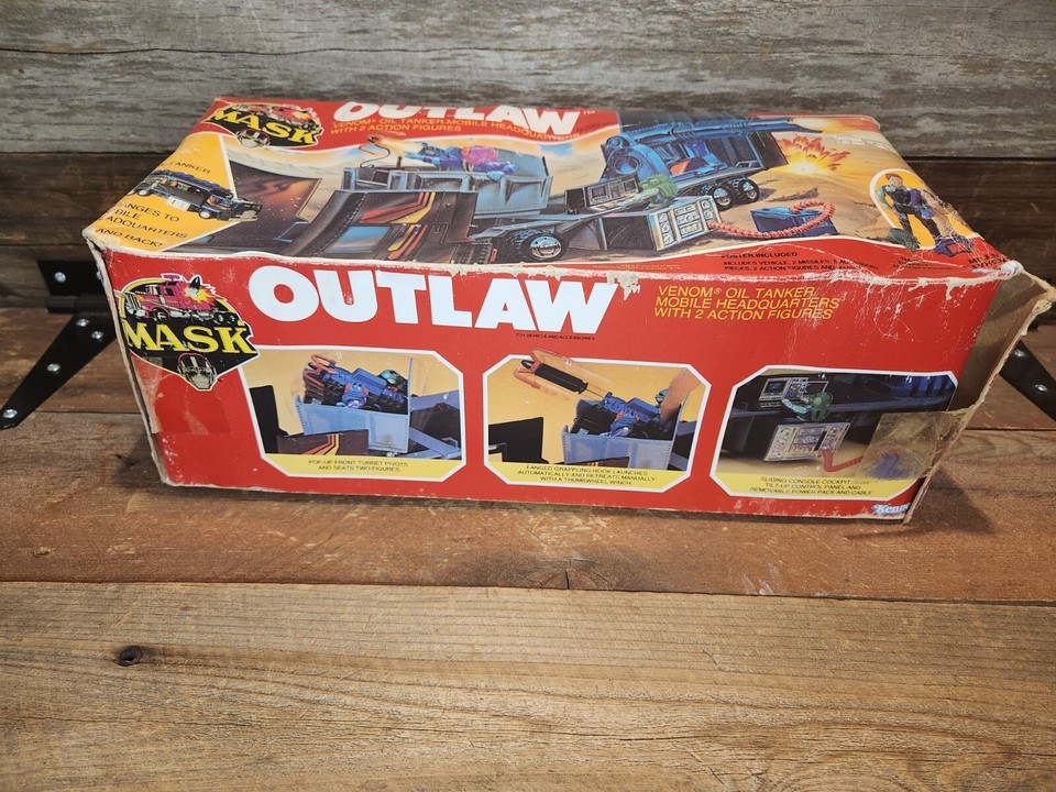 1986 Outlaw Complete w/ Box Vintage M.A.S.K Kenner MASK Vehicle 100% ...