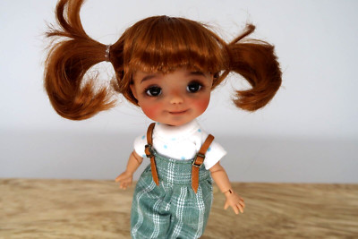 New MAXI Wig Light Carrot Size 4-5 YoSD BJD shown on Sprout Nunnu AP254 ...