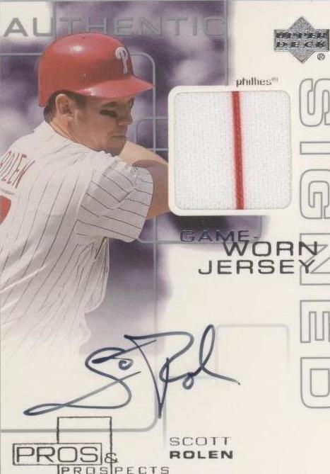 2000 Upper Deck Pros & Prospects - Signed Game Worn Jersey Scott Rolen ...