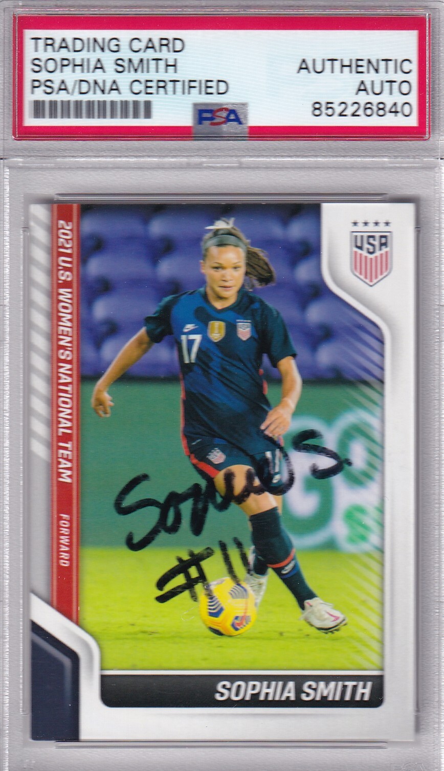 Sophia Smith SIGNED RC PSA/DNA USA Olympic Soccer Team CARD AUTOGRAPHED ...