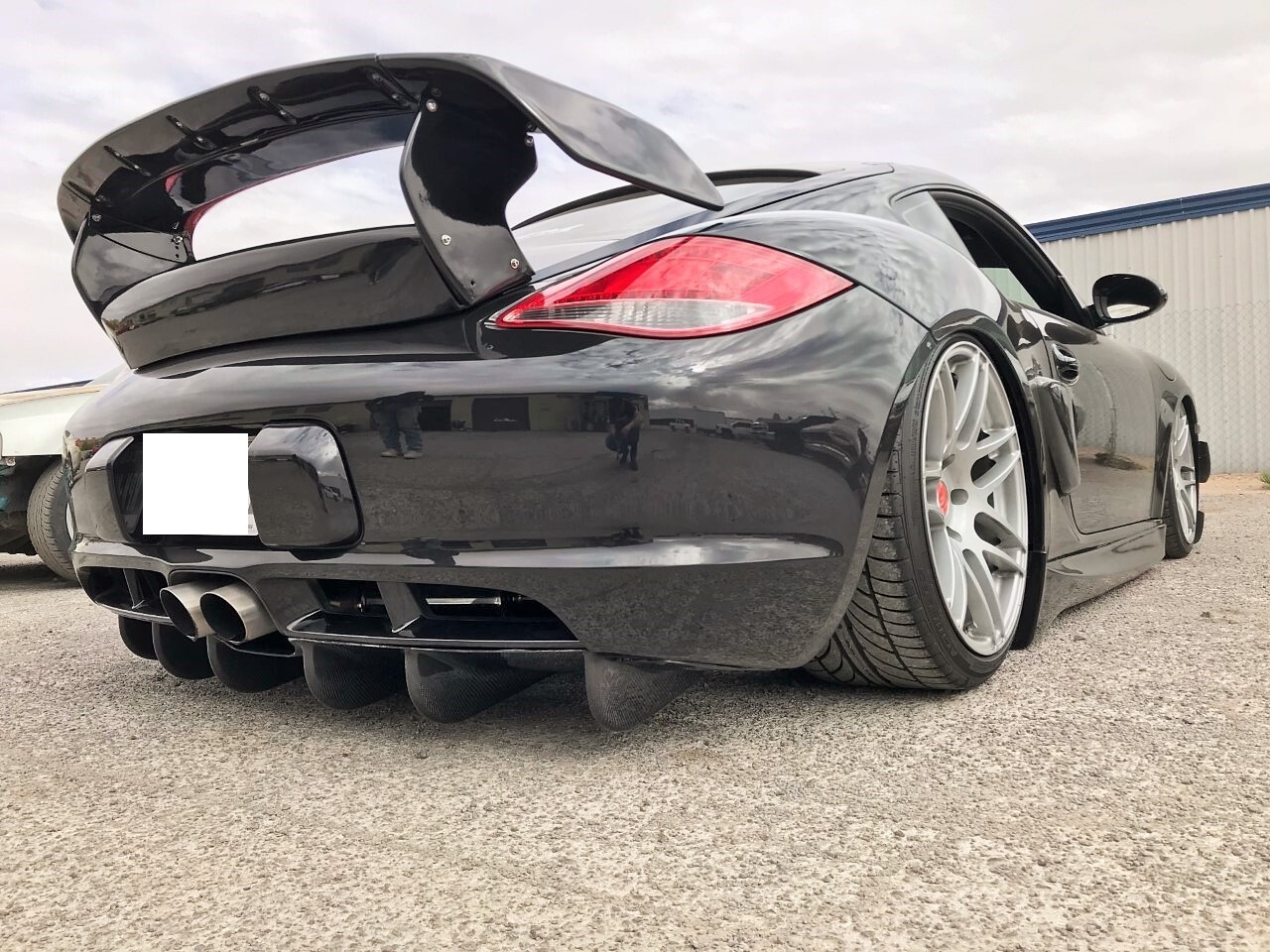 Fiberglass FRP Rear Diffuser For Porsche Cayman 987 2006-2012 987.1 987 ...