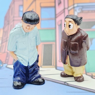 Gonzales Comic HOMIE 1:32 Toy Figuren SLEEPY & NIGHT OWL Chicano Hood ...