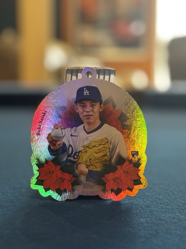 2025 Topps Holiday Mega - MLB Ornament Card #00-1 Roki Sasaki (RC) | eBay