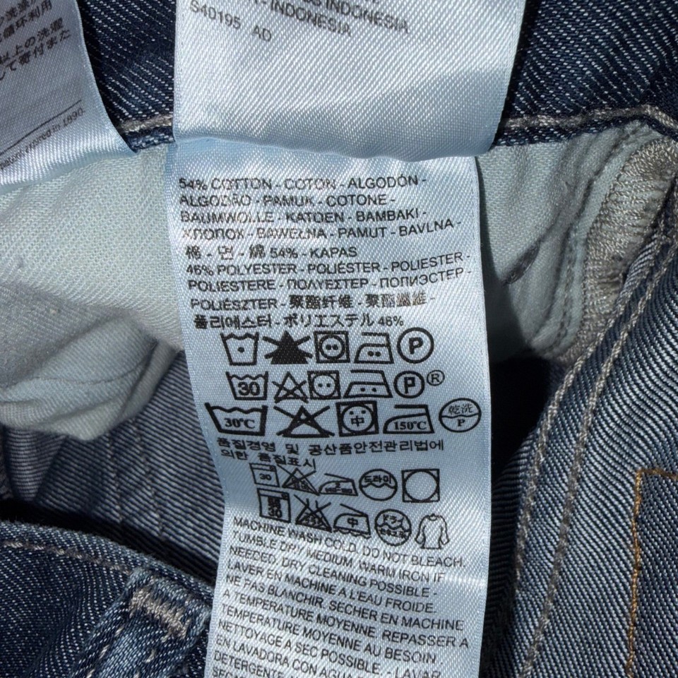 Levi's 514 Jeans Men's 33x30 Blue Denim Straight Leg Sheen Color | eBay