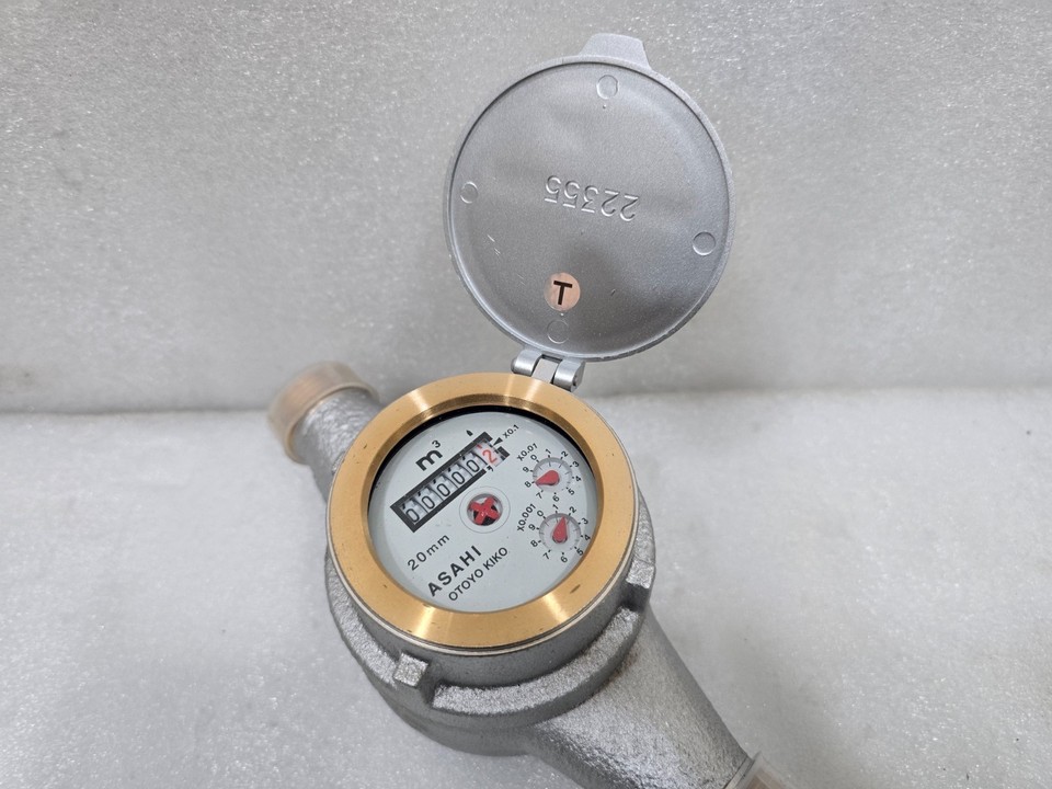 Asahi 20mm Mechanical Water Meter – OTOYO KIKO m³ Flow Meter | eBay