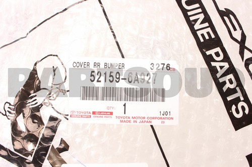 521596A927 Genuine Toyota COVER RR BUMPER 52159-6A927 | eBay