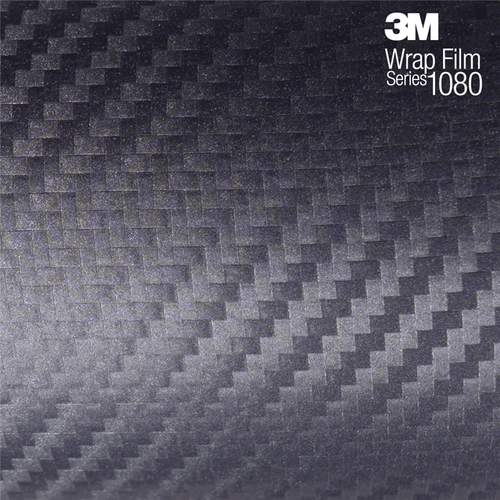 3M Scotchprint 1080 Carbon Fibre Anthracite Vinyl Vehicle/Car Wrap Grey ...