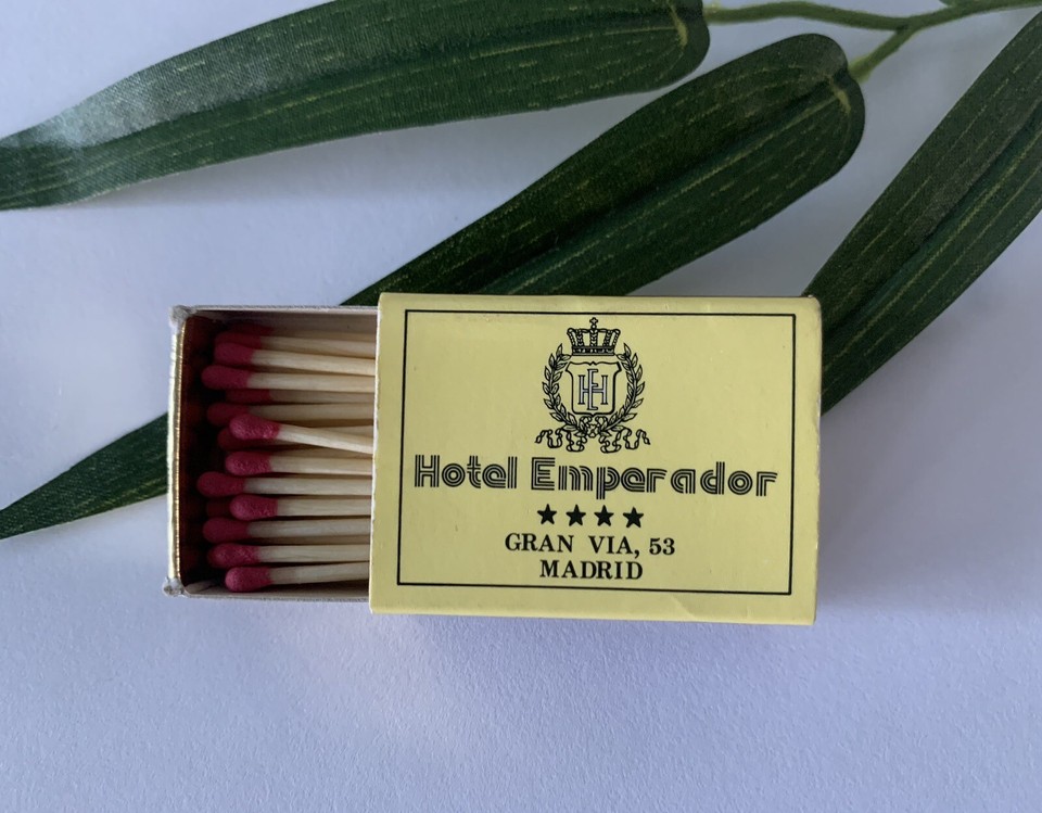 Madrid Spain Gran Via 53 Matchbox Hotel Emperador ~ | eBay