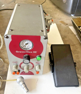 GRS® GraverMax® SC Pneumatic Graver WITH 901 QC HANDPIECE USED WORKING ...