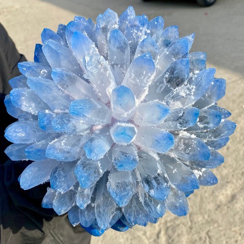 11LB New find sky blue phantom quartz crystal cluster mineral sample ...