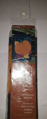 NEW CREATIVE ENTERPRISES DECORATIVE FLAG FALL PUMPKIN 28" x 44" 70279 ...