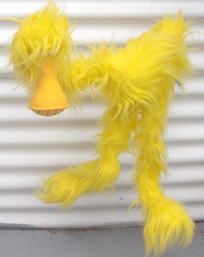 Walking Plush Fluffy Yellow Bird Marionette String Muppet Puppet | eBay