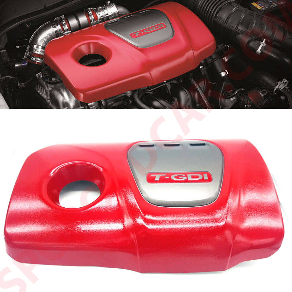 TUIX Red T-GDI Engine Cover For Hyundai 2016-2020 Elantra Kona i30 ...