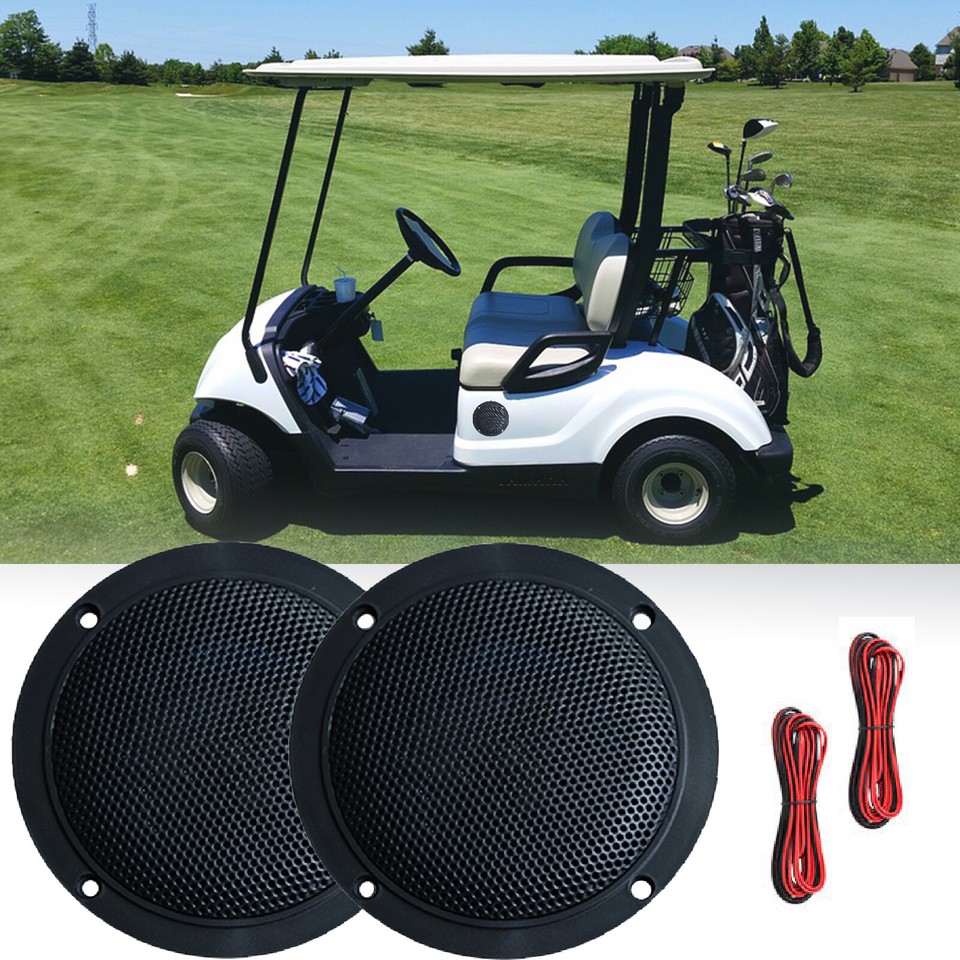 Marine Audio Package w/ Waterproof Bluetooth Stereo Receiver and Boat ...