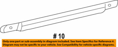 75722-60080 Toyota Moulding, rear door belt, lh 7572260080, New Genuine ...