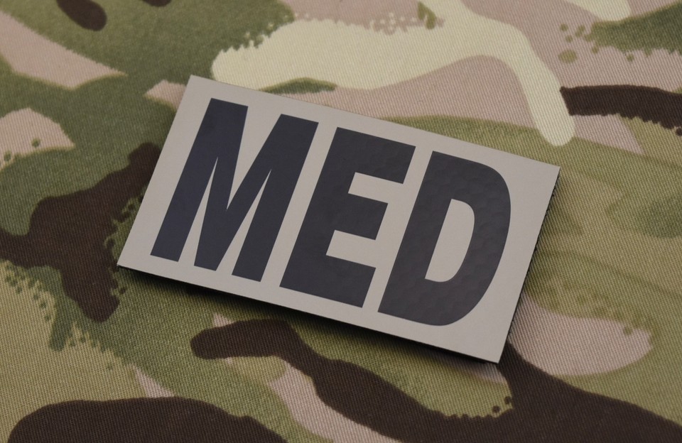 Infrared Combat MED Patch USMC Hospital Corpsman USAF US Army Line ...