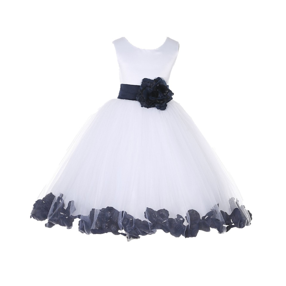 Wedding Flower Girl Dress Birthday Girl Dresses Gradation Pageant Rose ...