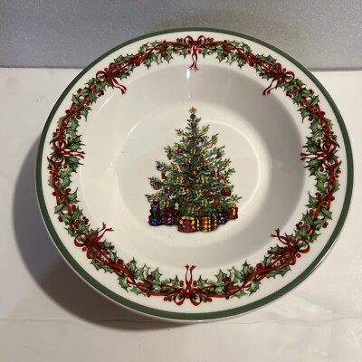Christopher Radko Traditions "Holiday Celebrations" 9" Rimmed Soup ...