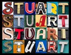 STUART Name Poster featuring photos of actual sign letters | eBay