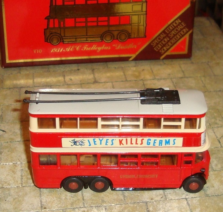 1931 AEC TROLLEYBUS "DIDDLER" - MATCHBOX MODELS OF YESTERYEAR - 1:76 ...