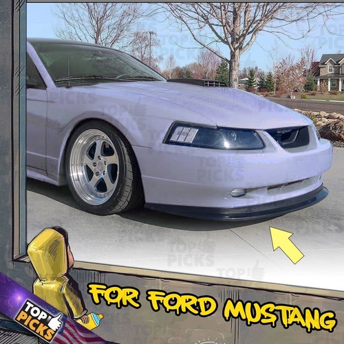 Fits 99-04 Ford Mustang New Edge MDA Style Front Bumper Chin Spoiler ...