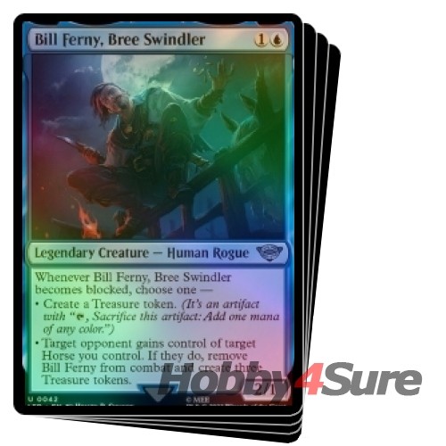Foil Bill Ferny, Bree Swindler X4 M/NM Magic MTG The Lord Of The Rings ...