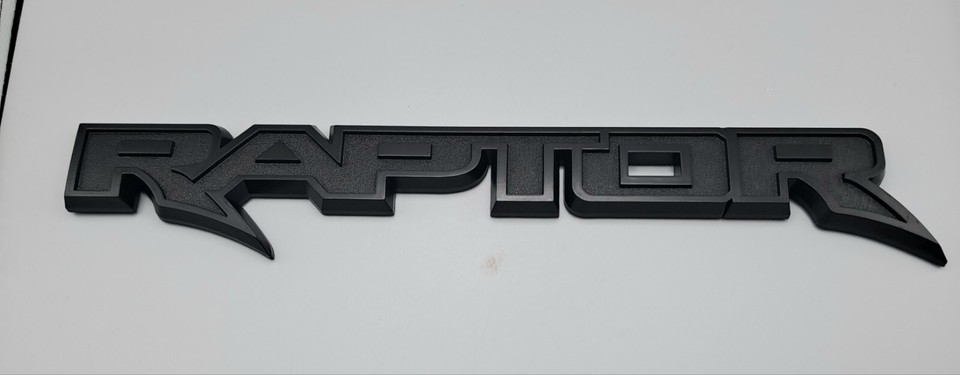 GENUINE 17 - 22 Ford F-150 Raptor Tailgate Name Emblem Black OEM | eBay