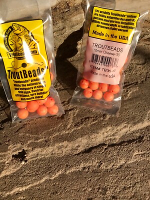 Troutbeads 10mm Cheese 1 pack, 30 beads | eBay