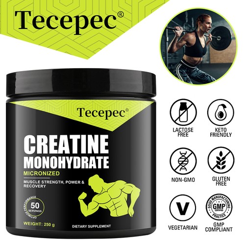 Creatine Monohydrate Powder,Supports Muscle Gain,Increase Strength ...