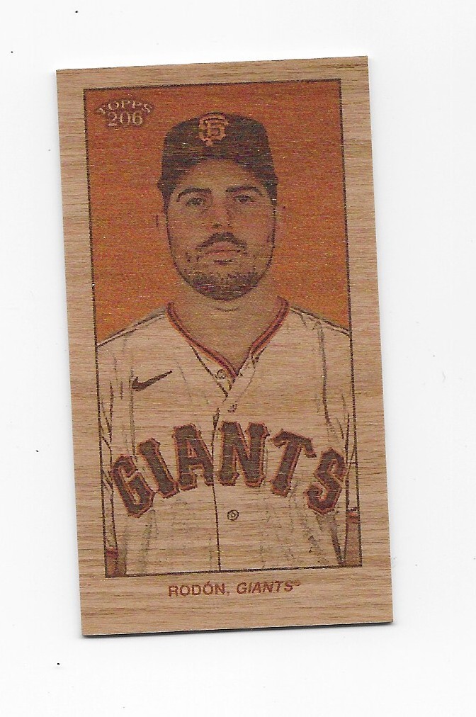 2022 Topps 206 Wood Paper Stock Wave 3 Carlos Rodon San Francisco ...