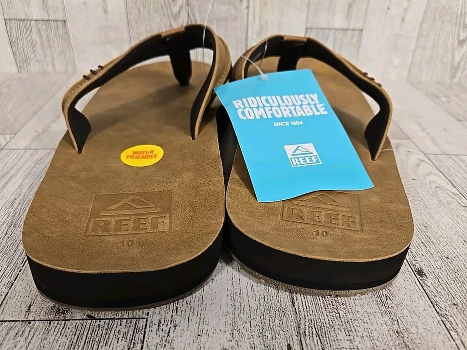 REEF Sandals 10 & 12 Mens Bronze Brown Marbea SL Flip Flops Water ...