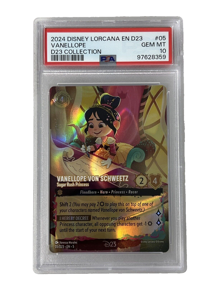 Disney Lorcana D23 Collection Promo Set PSA 9 And PSA 10 With Playful ...