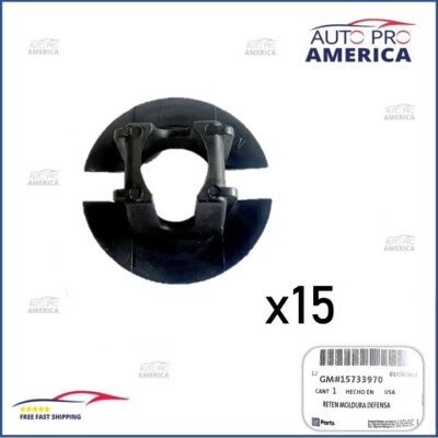 Front Air Deflector Grommet Retainer Clips GM 1999-2023 15733970 15Pcs ...