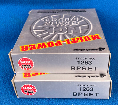 Lot of 8 NGK Spark Plugs - Model 1263 BP6ET - NEW | eBay