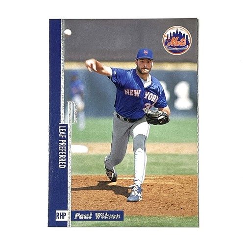 Paul Wilson #127 Donruss Preferred Leaf 1996 MLB Baseball New York Mets ...