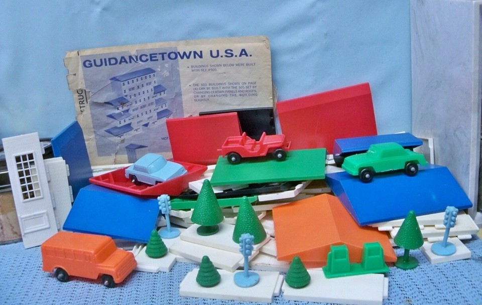 Guidancetown USA Vintage Building Set 1963 Huge Lot Structures and ...