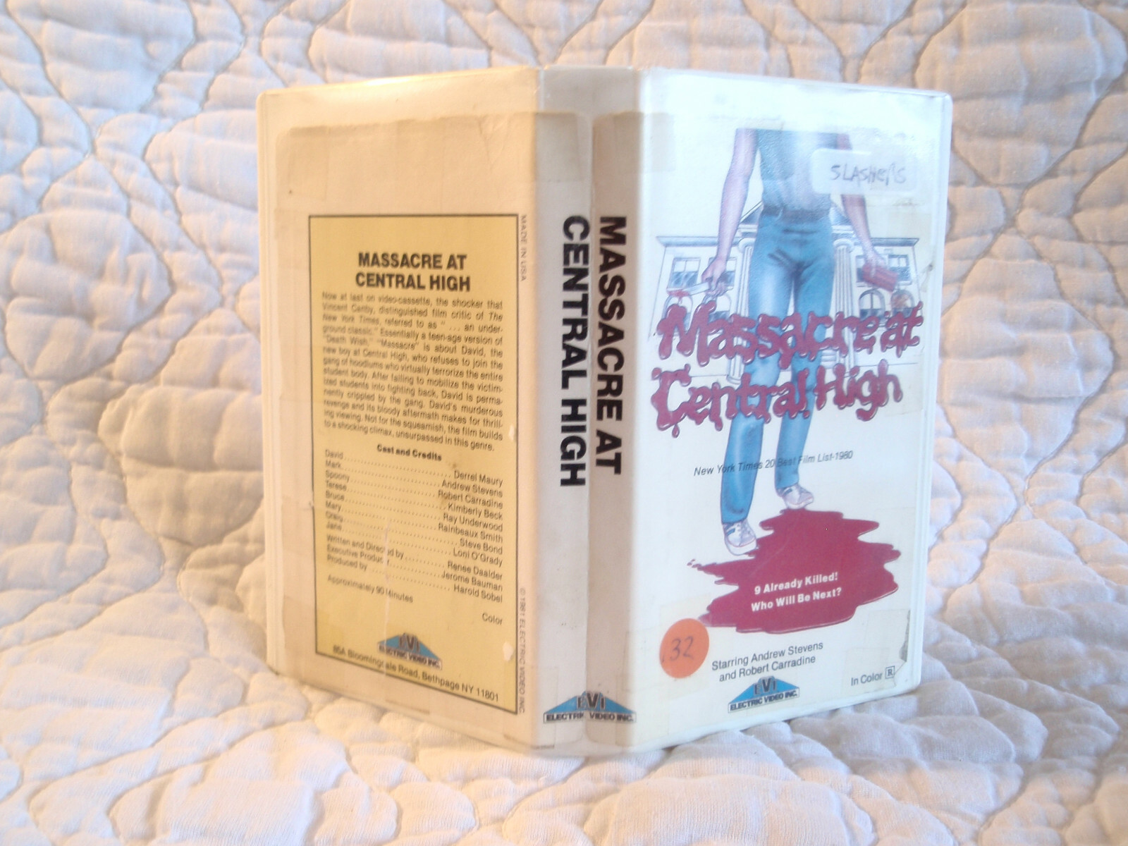 MASSACRE AT CENTRAL HIGH VHS 70'S SLASHER HORROR SCHOOL BULLYING GANG ...