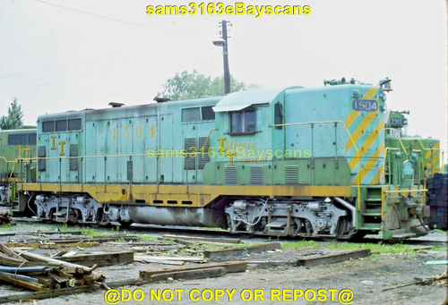 ORIGINAL SLIDE ILLINOIS TERMINAL RR GP7 1504 EAST ST LOUIS IL 1975 | eBay