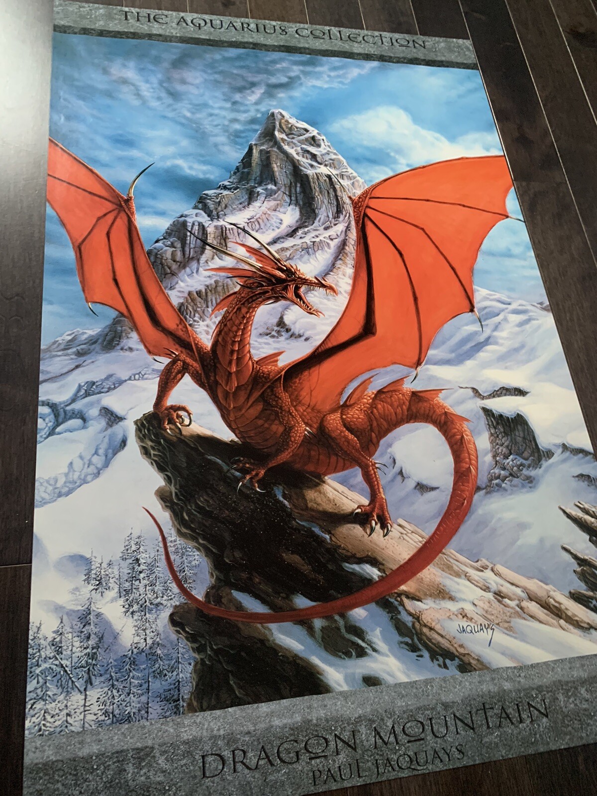The Aquarius Collection Dragon Mountain Poster 24”x36” Paul Jaquays (1993) | eBay