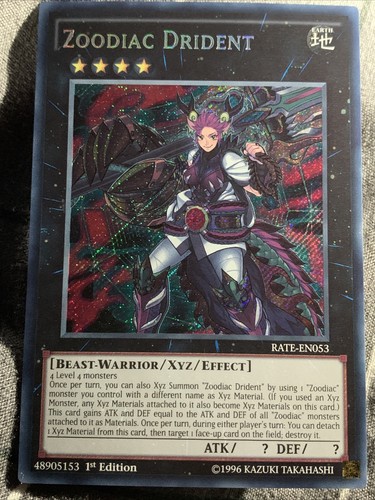 YuGiOh ZOODIAC DRIDENT Secret Rare RATE-EN053 1st Edition Mint | eBay
