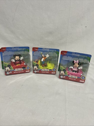 FISHER PRICE MICKEY MOUSE CLUBHOUSE DISNEY JUNIOR CAR COLLECTION SET OF ...