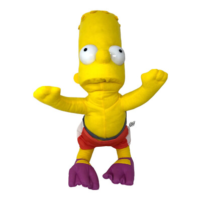 THE SIMPSONS BART SIMPSON 18 INCHES SWIMMING SHARK DISGUISE PLUSH ...