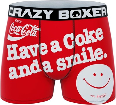 CRAZYBOXER Men's Underwear Coca Cola Stretch Breathable Boxer Brief ...