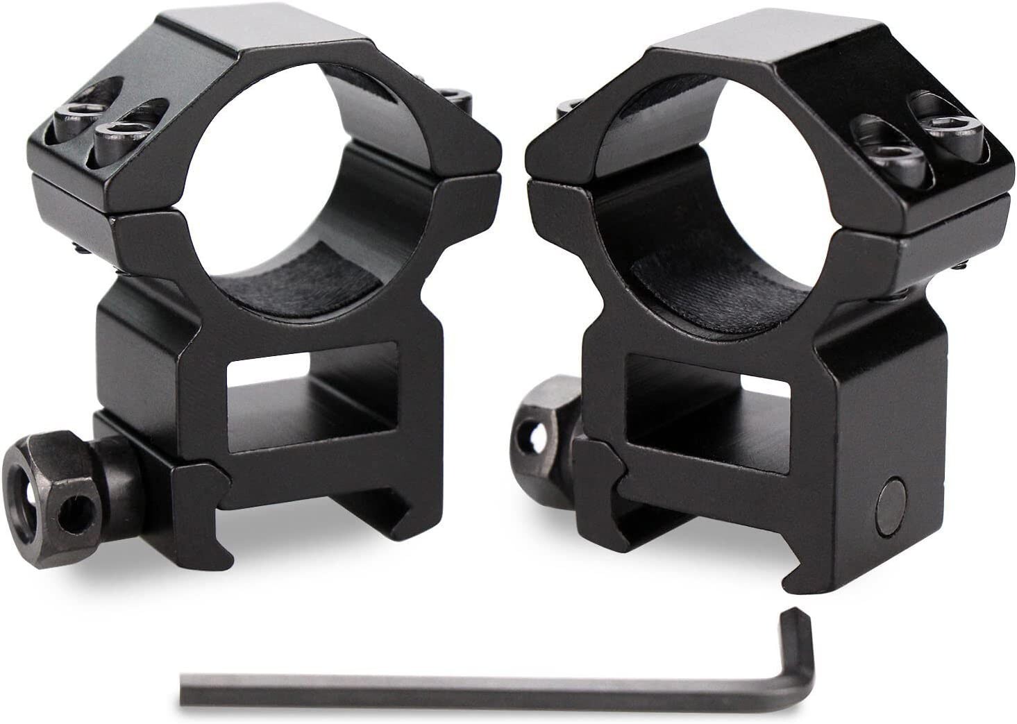 1'' inch High Profile Scope Rings for Picatinny Weaver Mount Heavy Duty ...