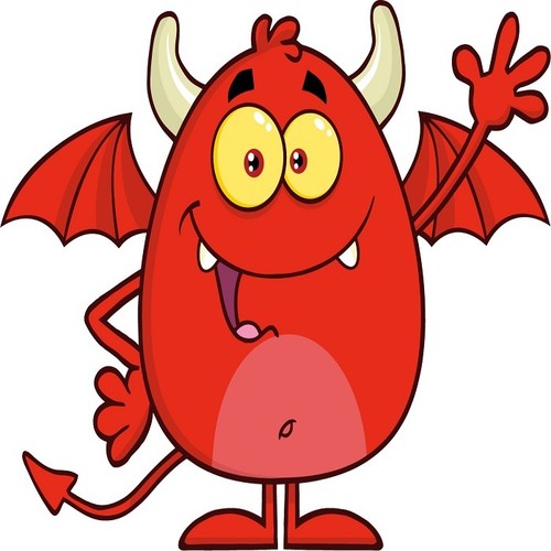 30 Custom Red Devil Monster Personalized Address Labels | eBay