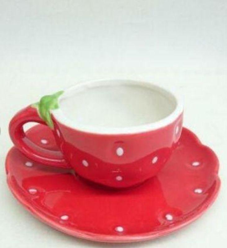 Mother Garden Strawberry Tableware Set Cup saucer Candy pot Used F/S | eBay