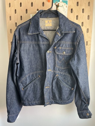 Mint VTG 50s 60s Wrangler Blue Bell Jacket One Pocket Sanforized Denim ...